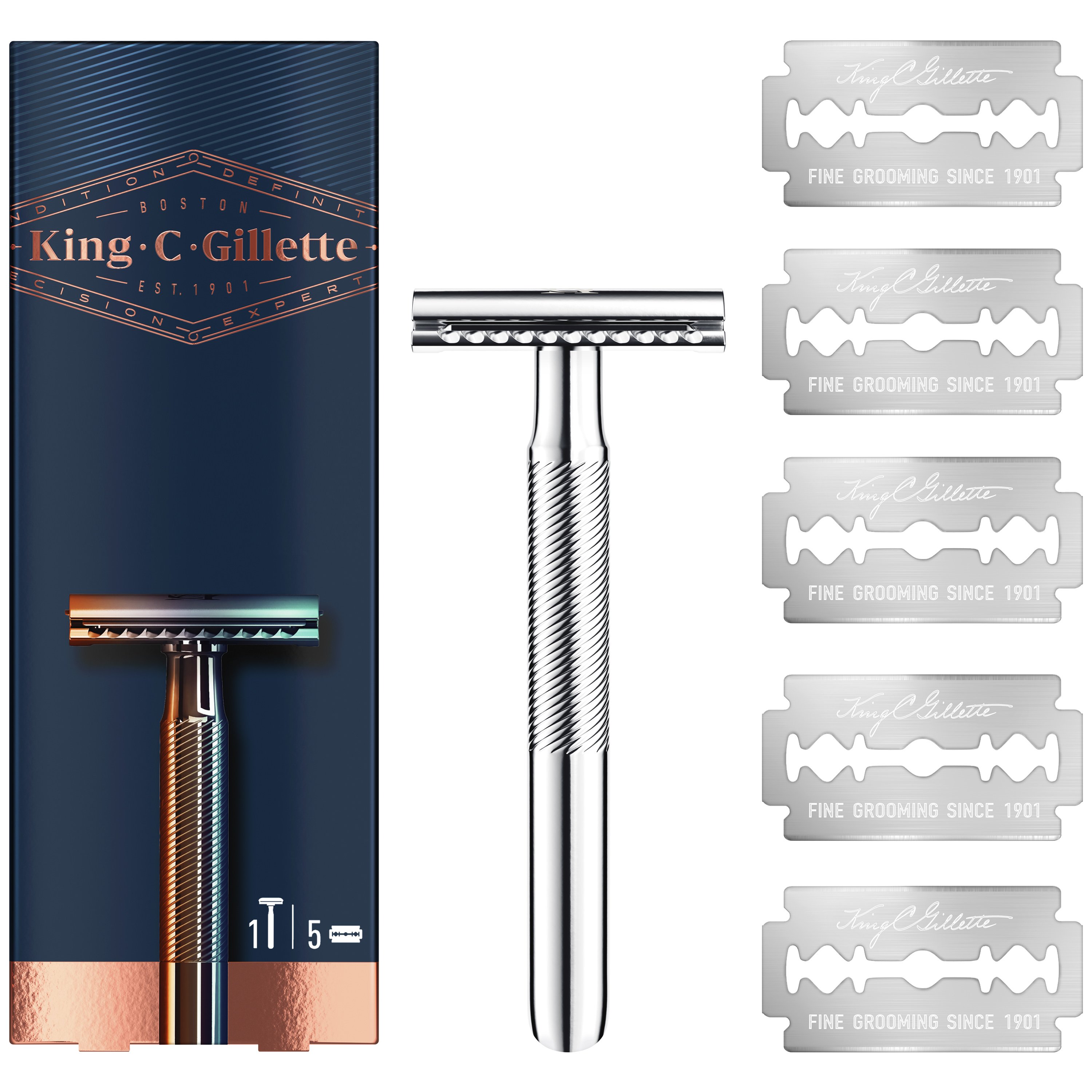 Gillette King C Double Edge Safety Razor Мъжка безопасна самобръсначка ...