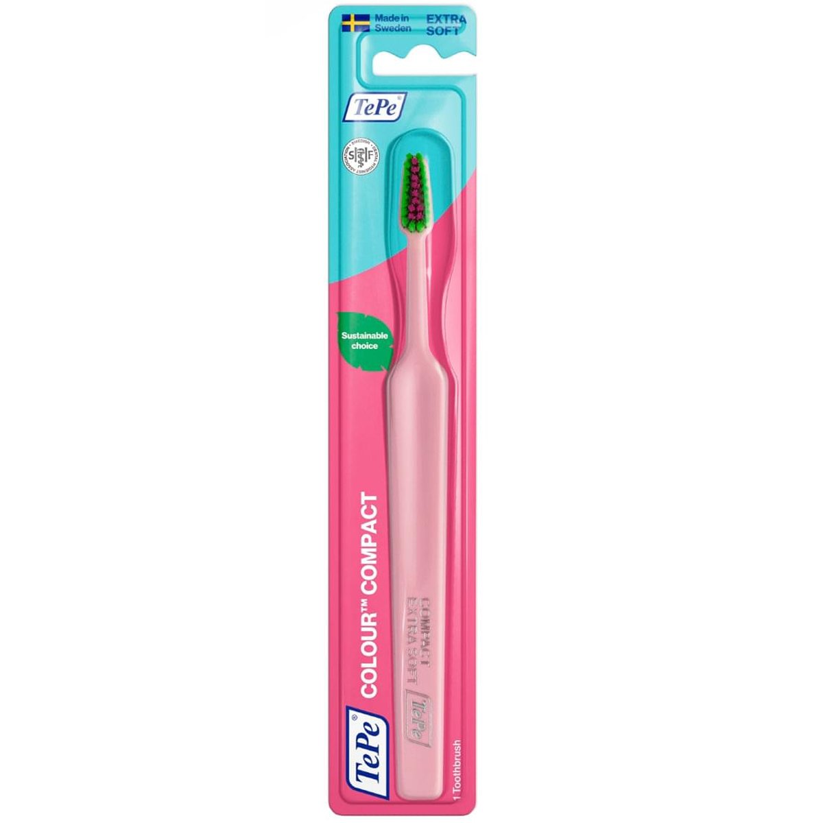 TePe Colour Compact Extra Soft Toothbrush 1 Парче - Розово ...