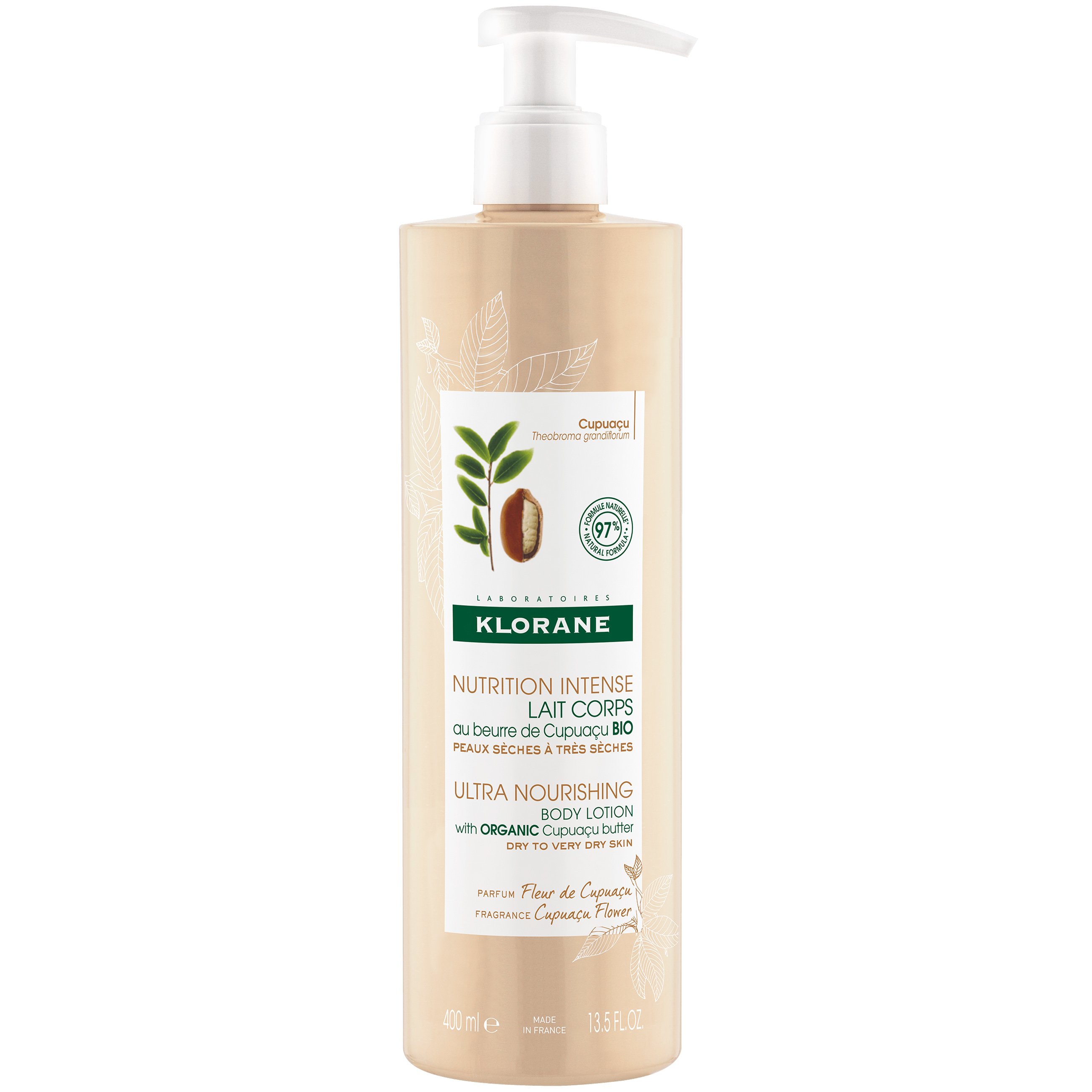 Klorane Ultra Nourishing Body Lotion with Organic Cupuacu Butter 400ml ...