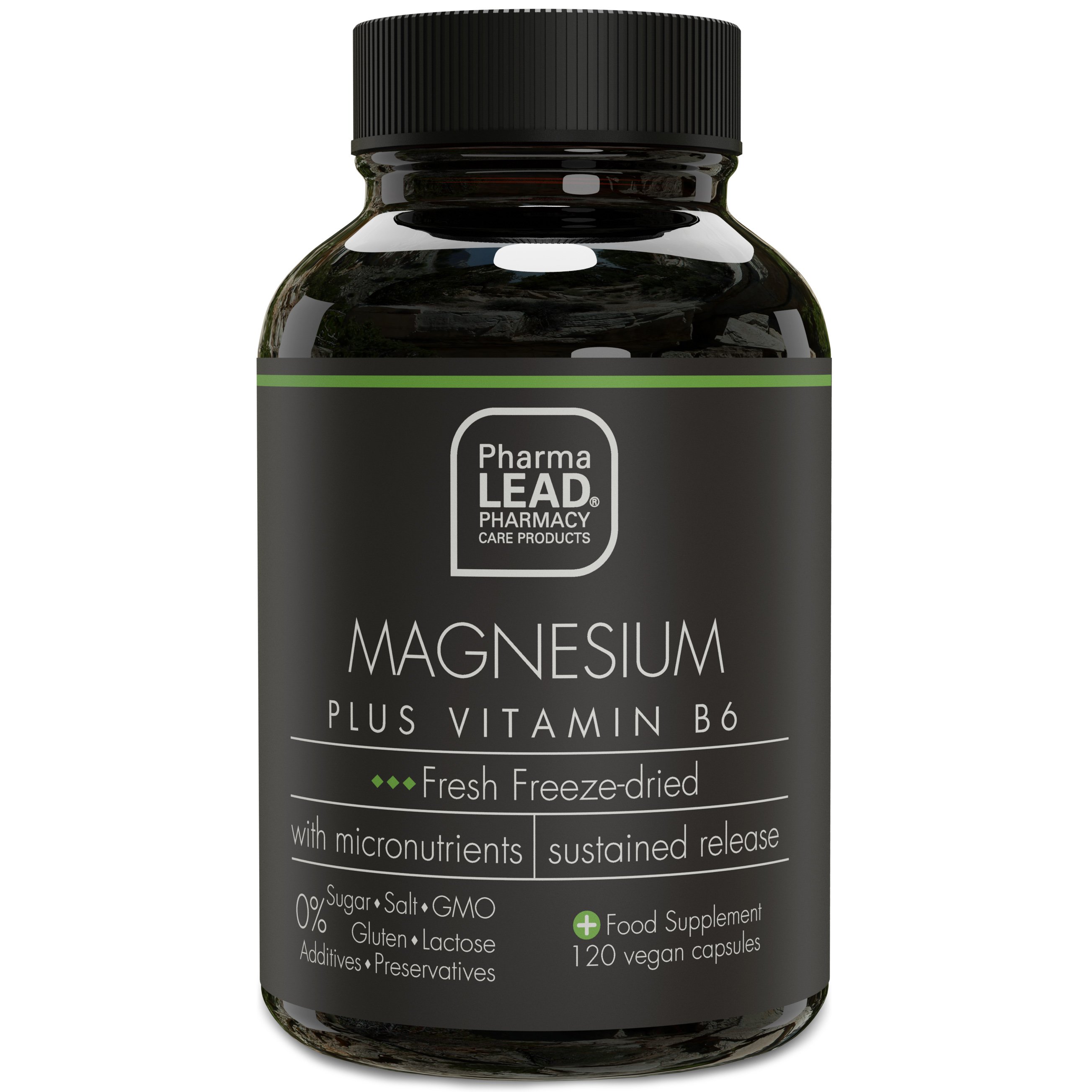 Pharmalead Black Range Magnesium Plus Vitamin B6, 120veg.caps ...